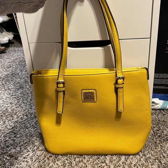 Anne Klein | Bags | Cute Small Yellow Tote | Poshmark